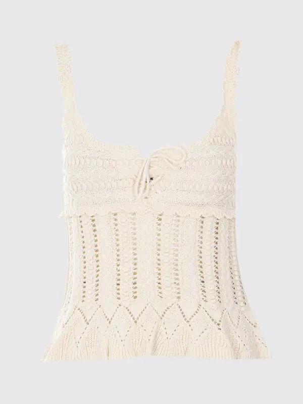 Isabel Marant Étoile Cropped Knit Top With Square Neckline