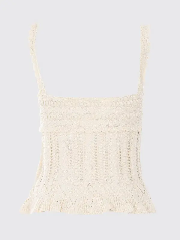 Isabel Marant Étoile Cropped Knit Top With Square Neckline
