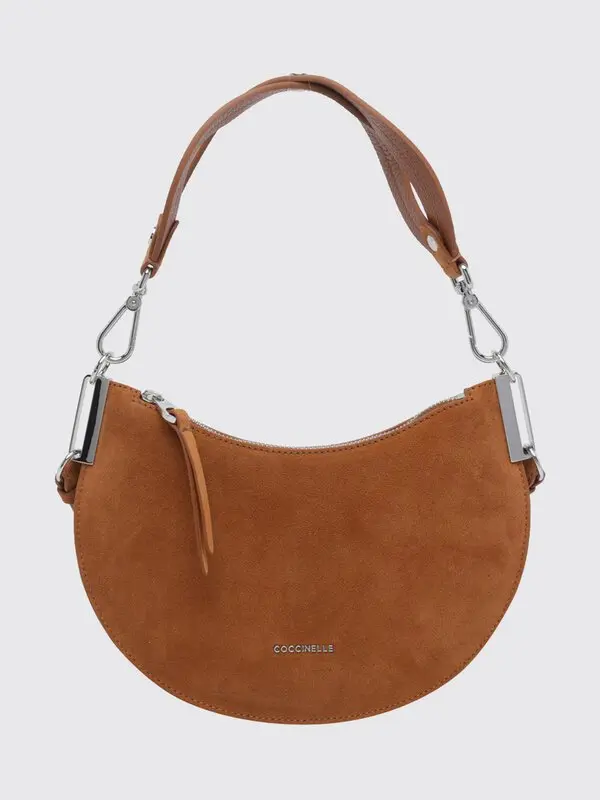 COCCINELLE Small Sunup Suede Hobo Bag - Brown
