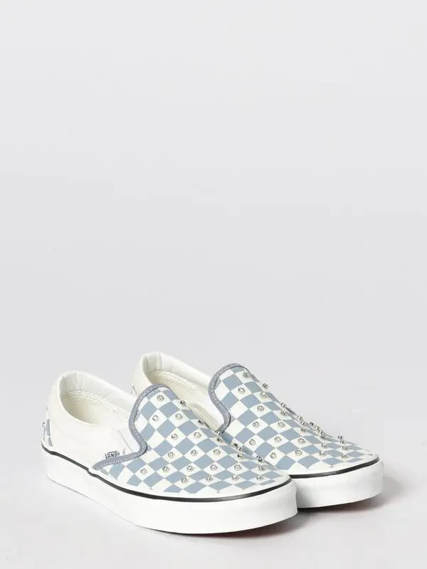 VANS Checkerboard Embellished Slip-on Sneakers - Blue