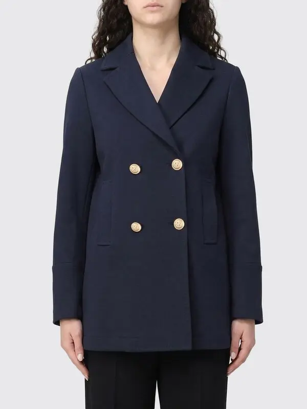 CIRCOLO 1901 Double Breasted Coat - Blue