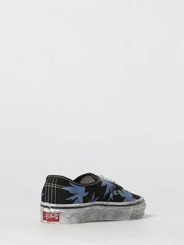 VANS Lx Authentic 44 Floral Print Cotton Canvas Low Top Sneakers - Black