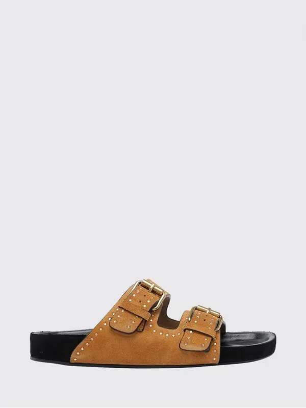Isabel Marant Étoile Lennyo Studded Suede Sandals - Brown