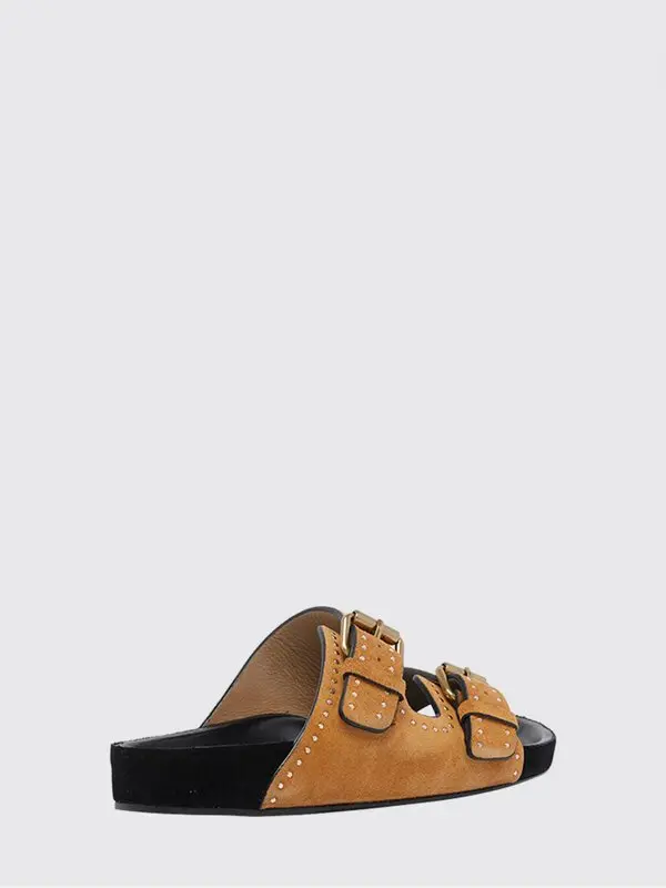 Isabel Marant Étoile Lennyo Studded Suede Sandals - Brown