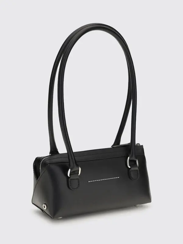 MAISON MARGIELA Smooth Calfskin Leather Bag - Black