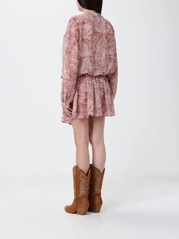 ANIYE BY Paisley Print Ruffled Long Sleeve Mini Dress