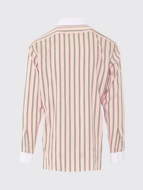 TOM FORD Striped Silk Classic Shirt - Pink