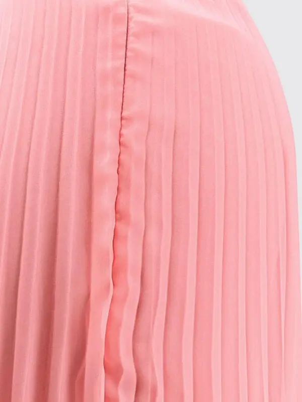 Max Mara High-waisted Pleated Crêpe Wide-leg Trousers - Pink
