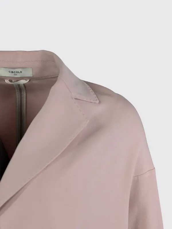 CIRCOLO 1901 Single-breasted Stretch Cotton Blazer With Dropped Shoulders