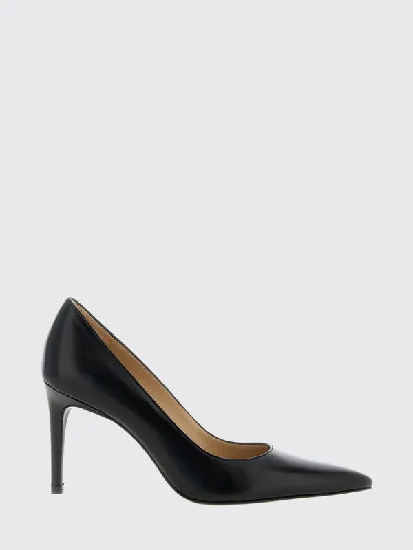 STUART WEITZMAN Power Smooth Calfskin Court Shoes - Black