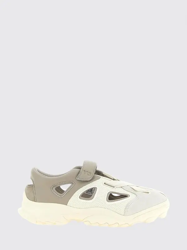 Y3 Gsg9 Sandals With Cut-out Design And Velcro Closure - Grey