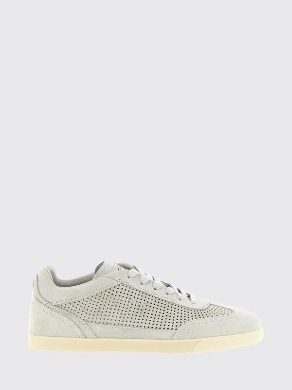 Kiton Perforated Suede Calfskin Leather Sneakers - Grey