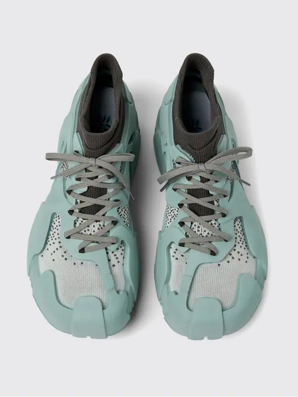 Camper Recycled Knit Lace-up Sneakers - Grey