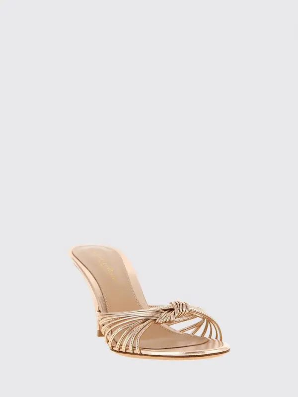 GIANVITO ROSSI Sofia Laminated Nappa Leather High-heeled Mules - Pink