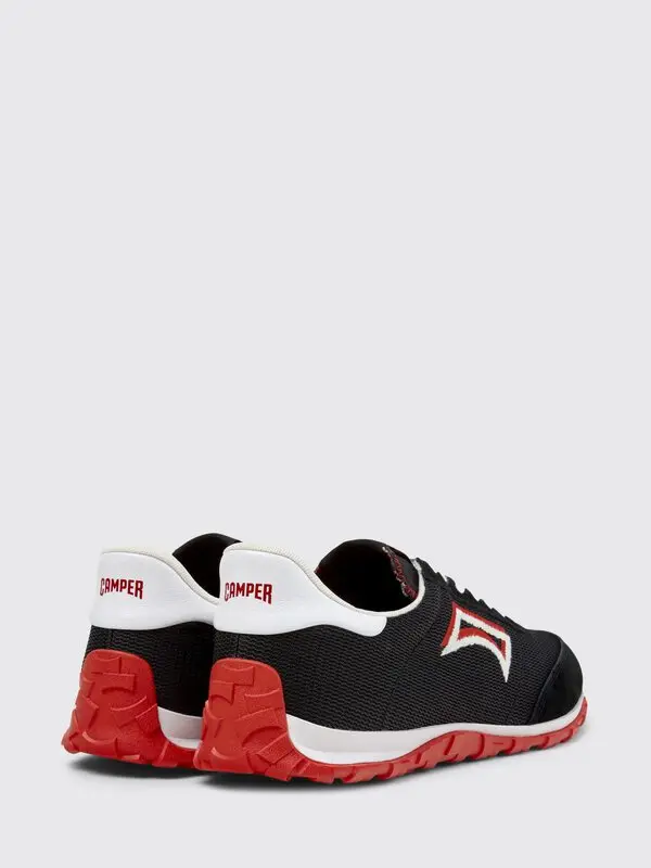 Camper Drift Walk Sneakers In Recycled Fabric And Suede - Black