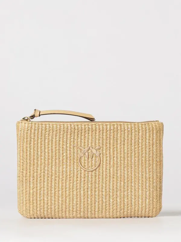 Pinko Woven Clutch Bag - Rope