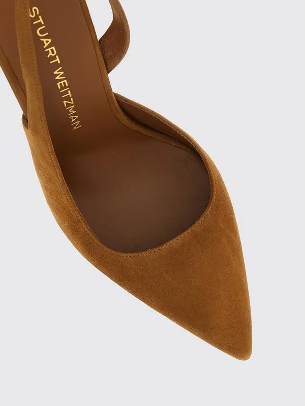 STUART WEITZMAN Vinnie Suede Slingback Court Shoes