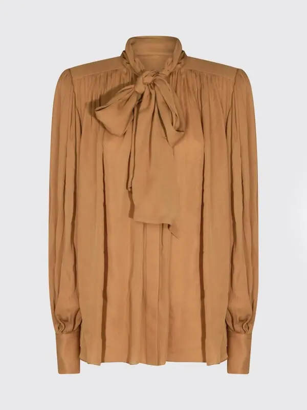 Khaite Silk Pussy Bow Blouse