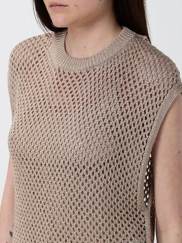 DONDUP Sleeveless Knit Top - Beige