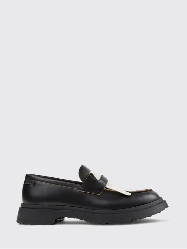 Camper Leather Loafers With Fringe Detailing