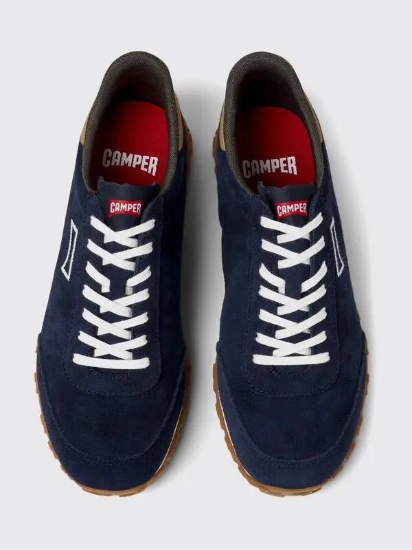 Camper Drift Walk Suede Lace-up Sneakers - Blue