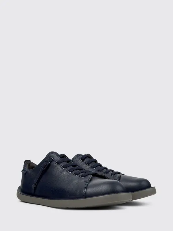 Camper Wagon Leather Slip-on Sneakers - Blue