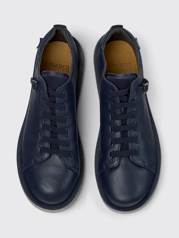 Camper Wagon Leather Slip-on Sneakers - Blue
