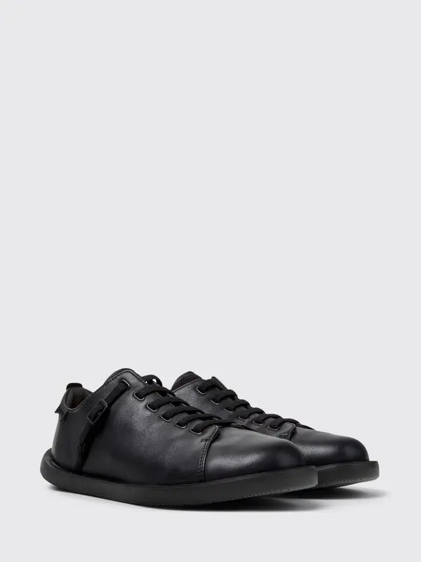 Camper Wagon Calfskin Sneakers - Black