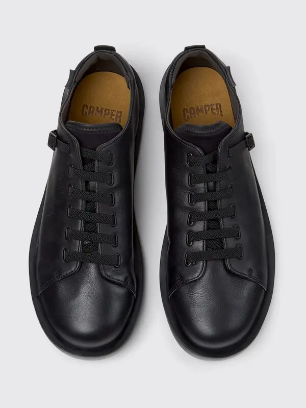 Camper Wagon Calfskin Sneakers - Black