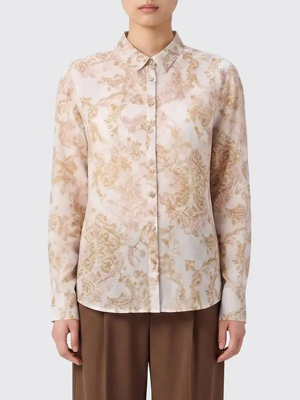FORTE_FORTE Printed Shirt - Peony