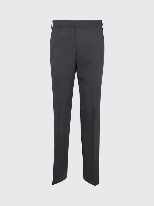 LARDINI Tailored Virgin Wool Trousers - Black