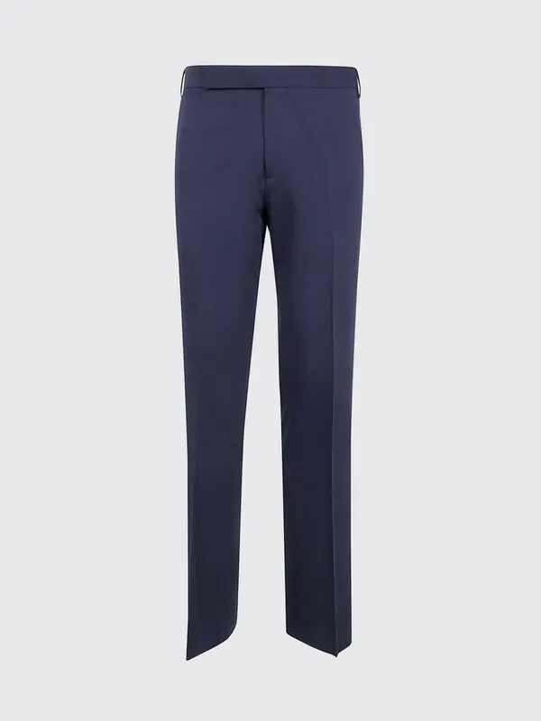 LARDINI Tailored Virgin Wool Trousers - Blue