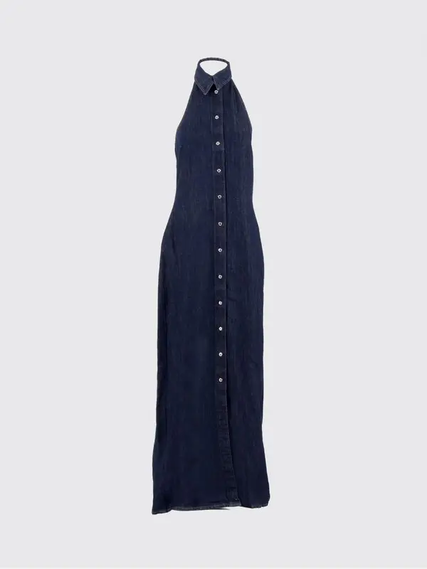 7 For All Mankind Cotton And Linen Blend Maxi Dress
