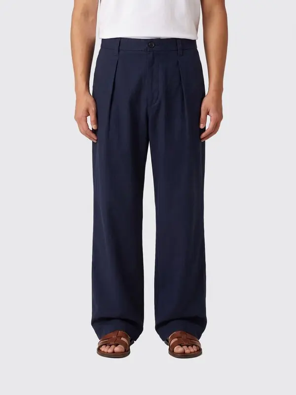 Giorgio Armani Wide Leg Linen Blend Trousers
