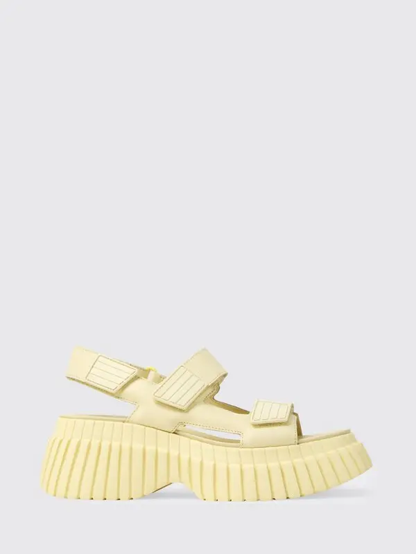Camper Bcn Leather Slingback Sandals - Yellow