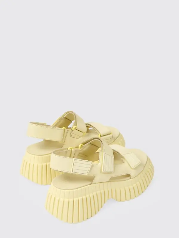 Camper Bcn Leather Slingback Sandals - Yellow