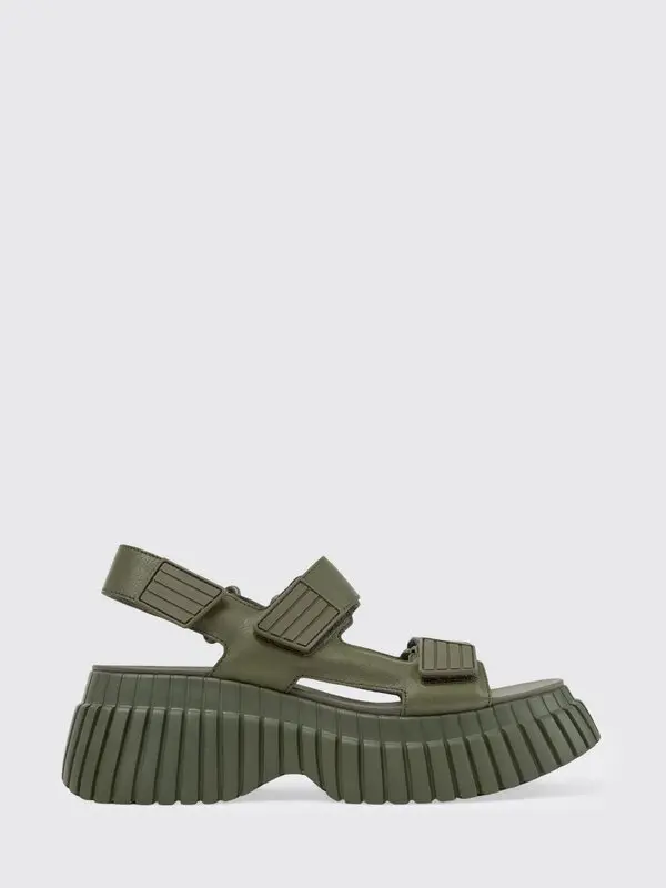 Camper Bcn Slingback Sandals With Medium Heel - Green