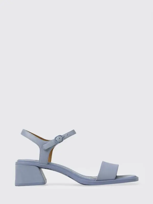 Camper Kora Leather Heeled Sandals - Blue