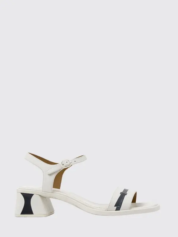 Camper Heeled Sandal - White