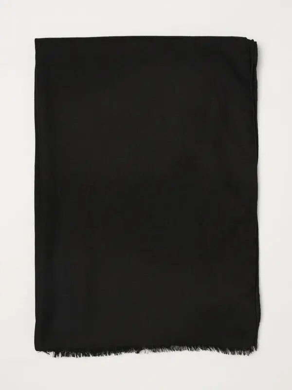 Max Mara Wool And Silk Stole - Black
