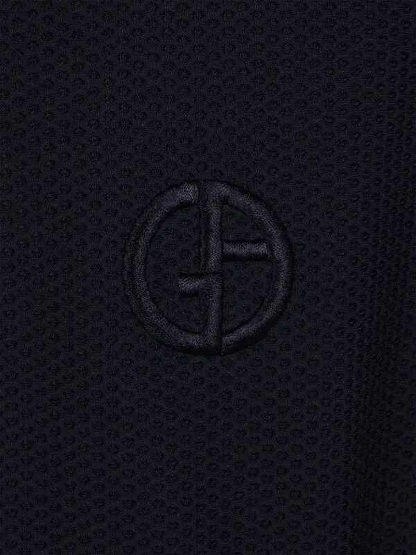Giorgio Armani Technical Fabric Bomber Jacket - Black