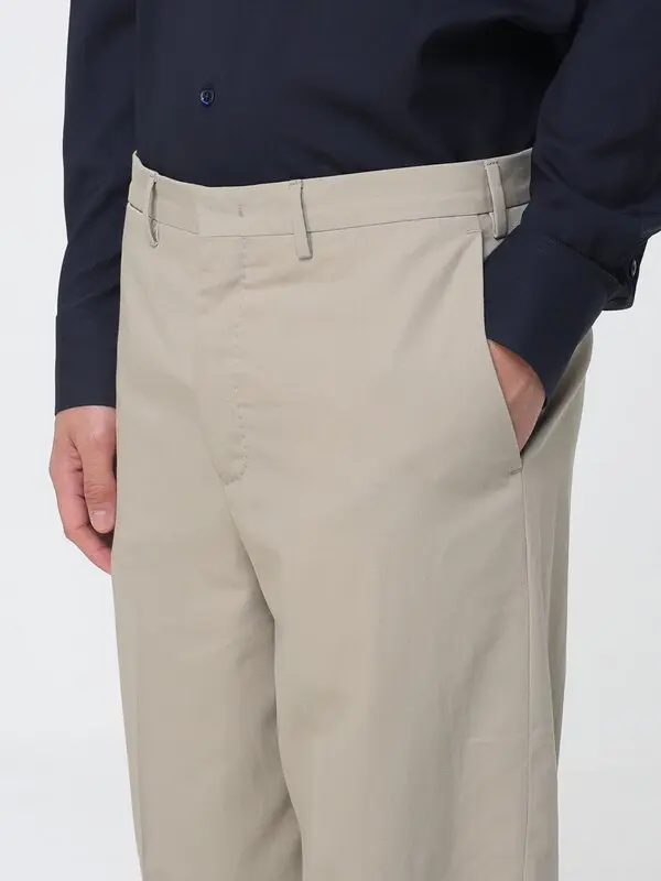 PT TORINO Cotton And Linen Wide-leg Trousers