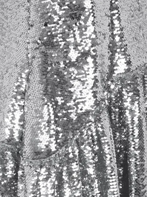Simone Rocha Sequin Midi Dress - Silver