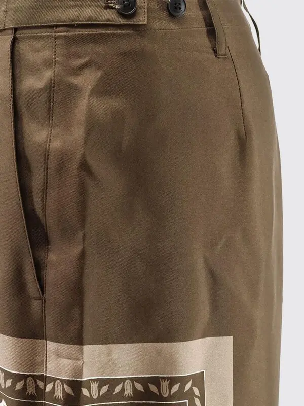 Tory Burch Printed Silk Palazzo Trousers
