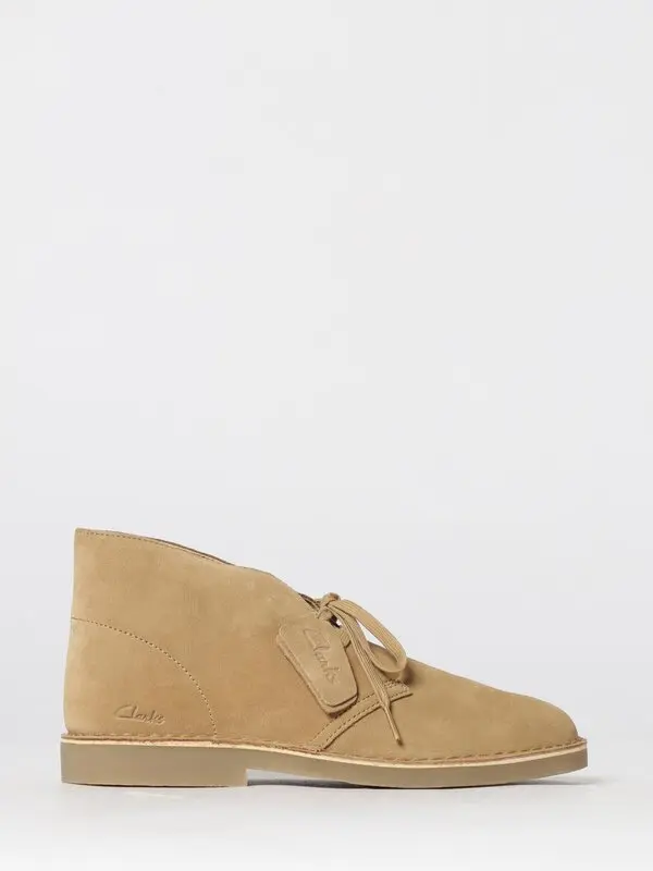 Clarks Lace Up Oxford Shoes - Natural