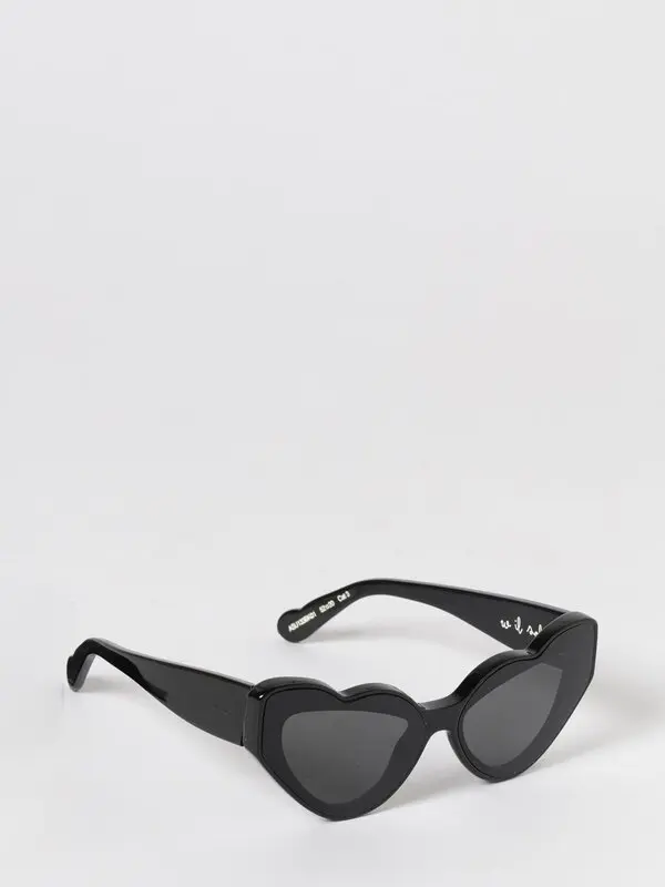 Fiorucci Heart-shaped Cat Eye Sunglasses - Black