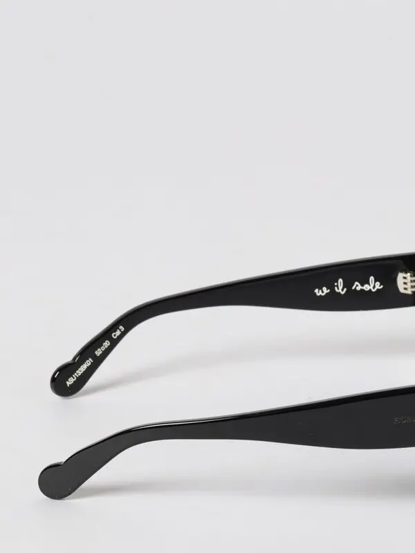 Fiorucci Heart-shaped Cat Eye Sunglasses - Black