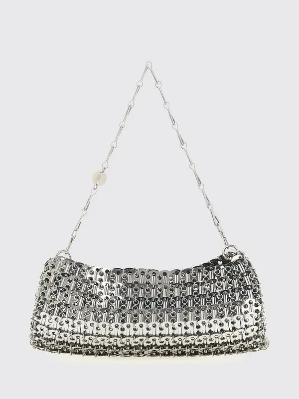 Rabanne Shoulder Bag With Chain Strap - Silver