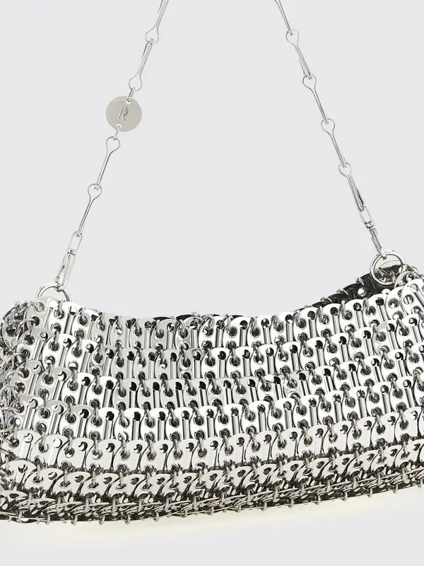Rabanne 1969 Brass Mesh Bag - Silver