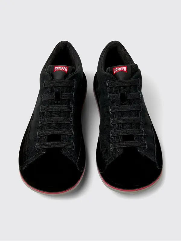 Camper Beetle Recycled Cotton Ankle Boots - Black